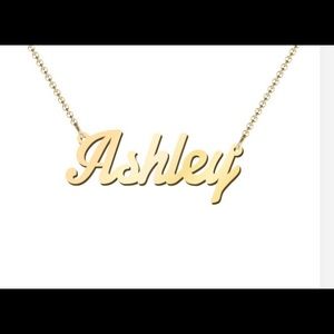 Jewelry | Customized 14 Kt Gold Name Plate And Chain | Poshmark
